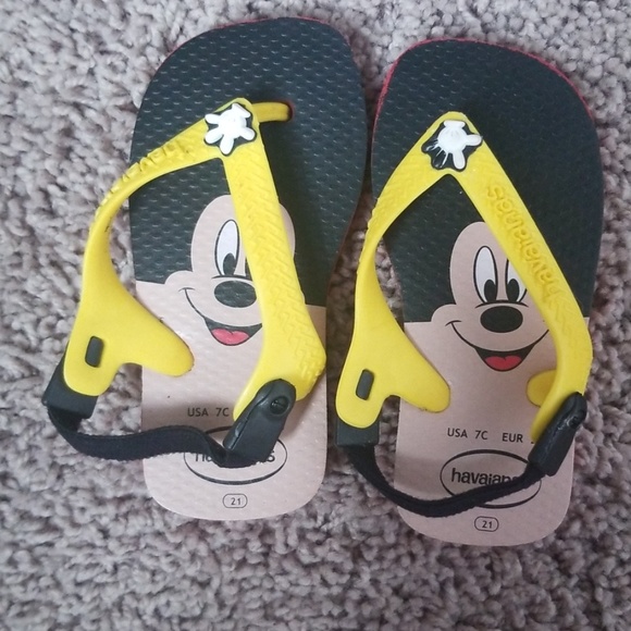 Havaianas | Shoes | 7c Mickey Mouse Havaiana Flops | Poshmark